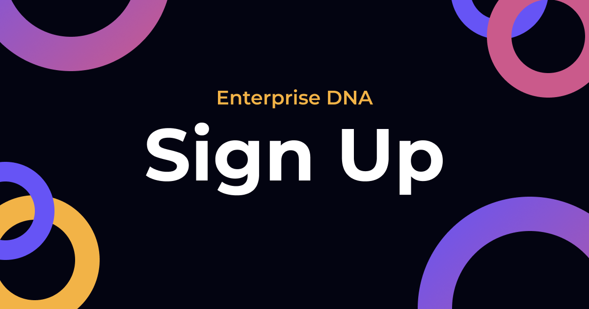 Sign up to Enterprise DNA's next gen learning platform